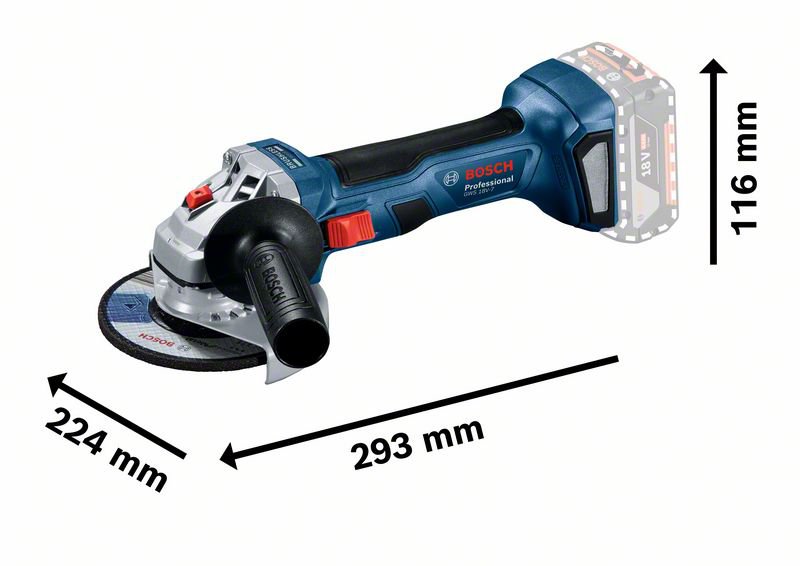 GWS 18V-7 충전 앵글 그라인더 | Bosch Professional